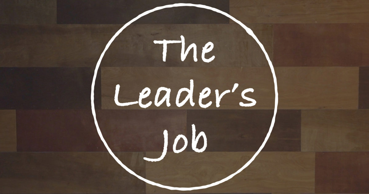 The Leader's Job - Jeremy Pettitt
